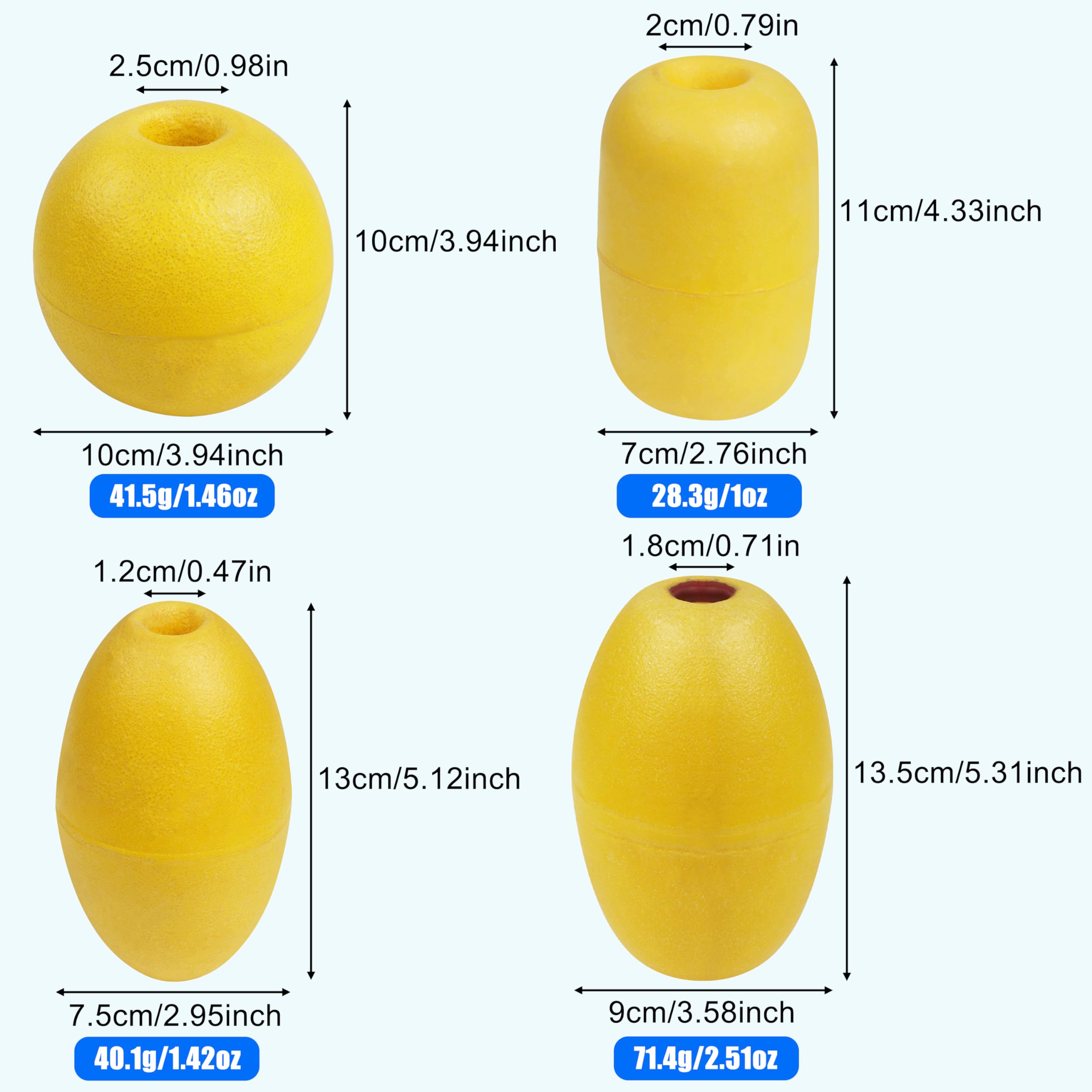 Snapklik.com : Rope Floats Marine Buoy Float, 4/8pcs Crab Trap Floats ...