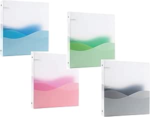Filexec Products 1-Inch Wave, Ring Binder - Pack of 4 (50387-6447 ...