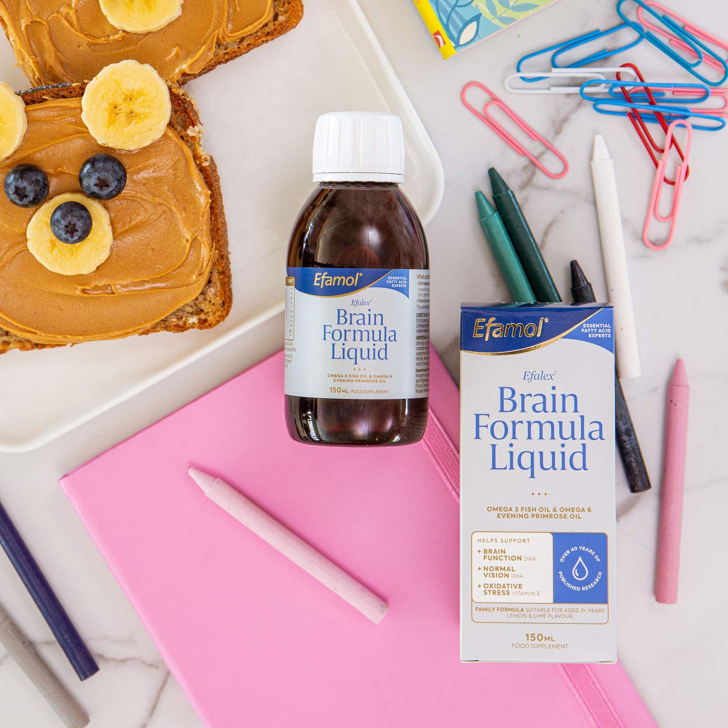 Efamol Efalex Brain Formula Liquid 150ml | Omega 3 DHA + EPA, Omega 6 ...