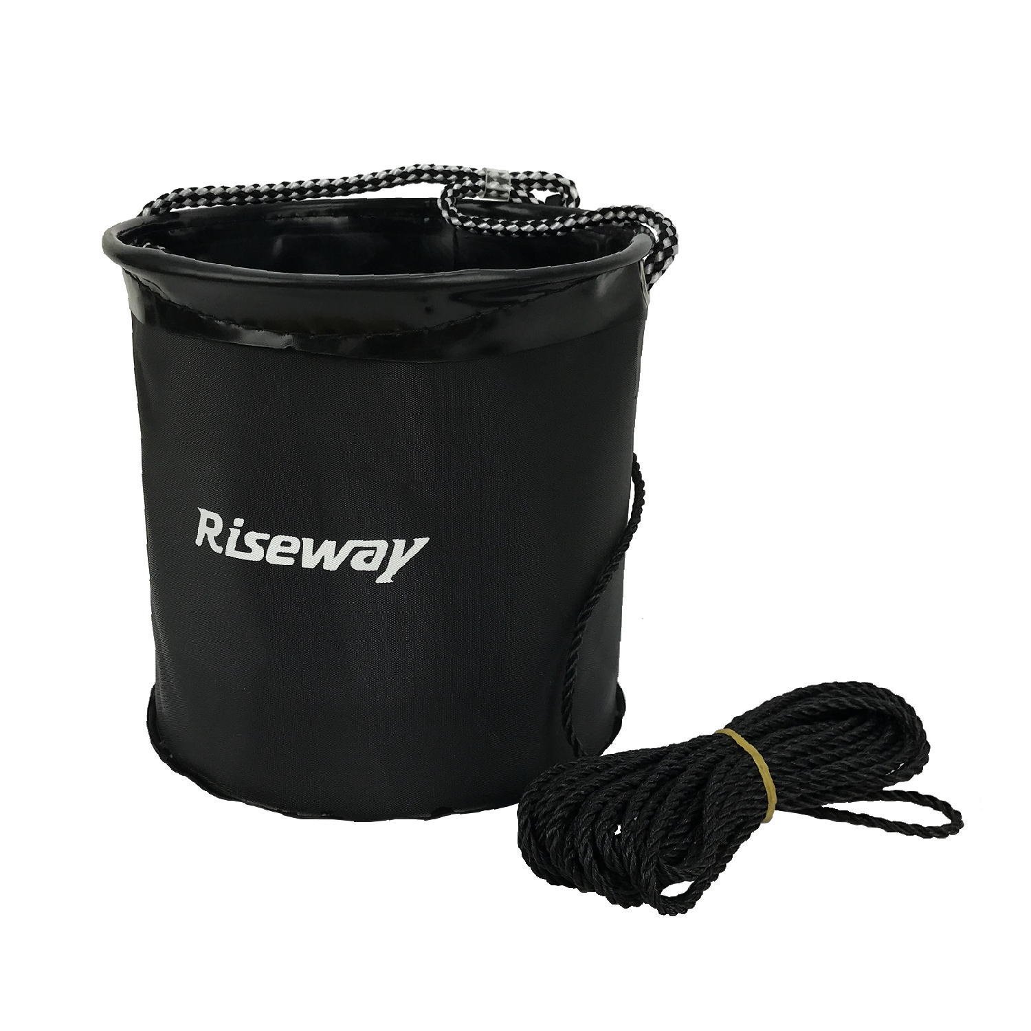 Amazon.co.jp: RISEWAY(ライズウェイ) EVA反転水汲みバケツ 丸型 18cm ブラック UEV-012 : スポーツ＆アウトドア