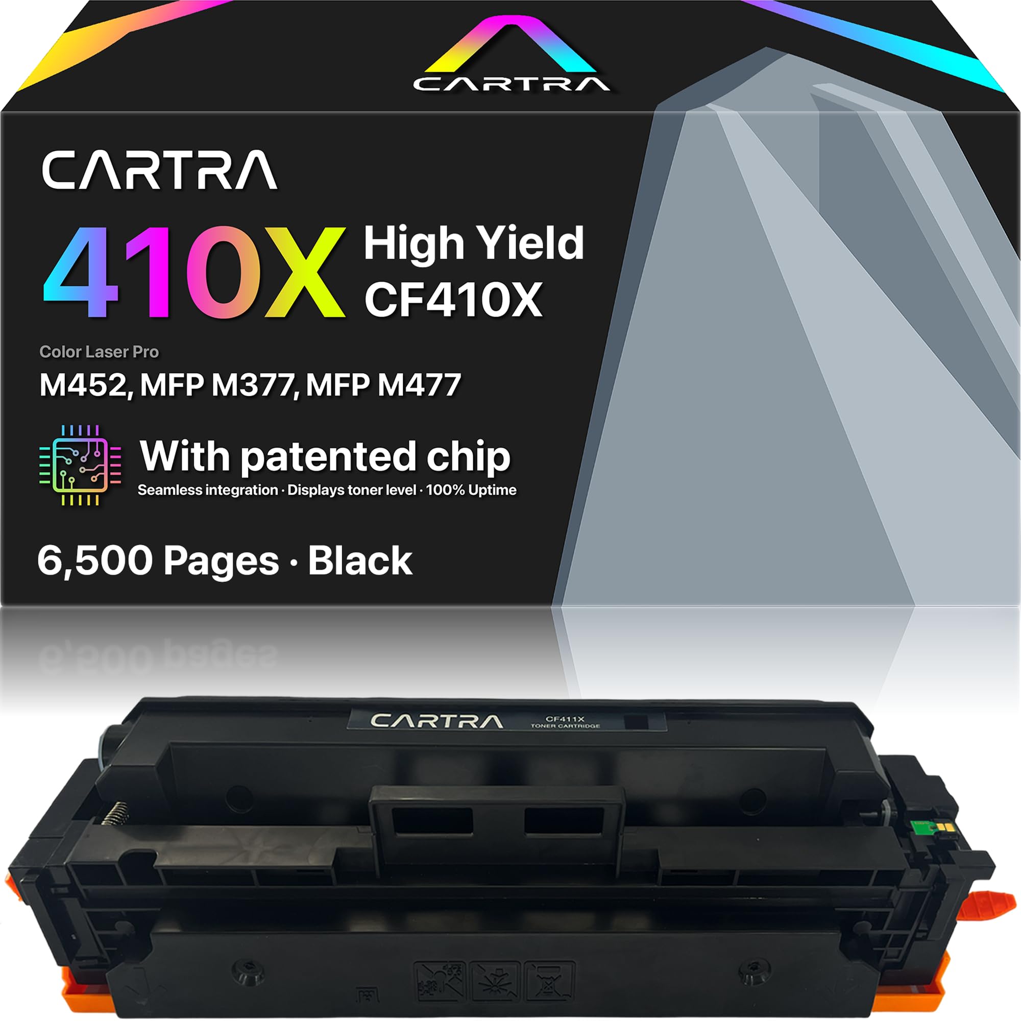 Amazon.com: CARTRA 410X CF410X M452dw Black Toner Cartridge for HP ...