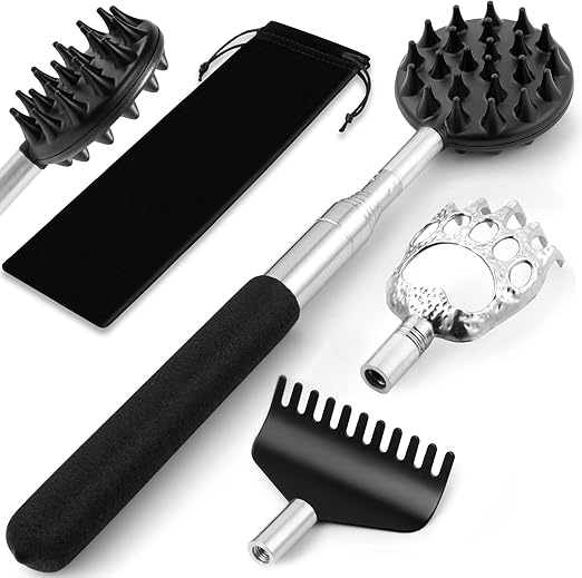 Amazon.com: TUKUOS Telescoping Back Scratcher with 3Pcs Detachable ...