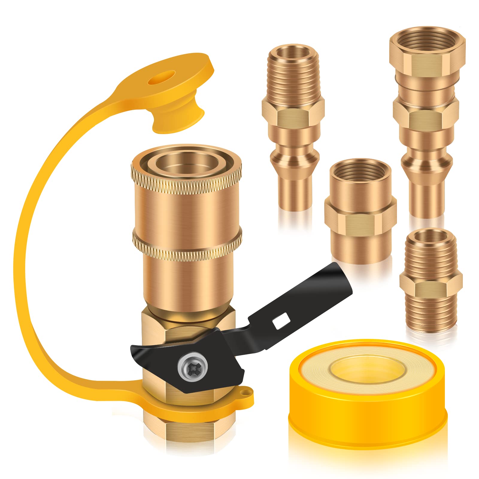 Snapklik.com : Propane Quick Connect Fittings,1/4 Quick Connect Propane ...