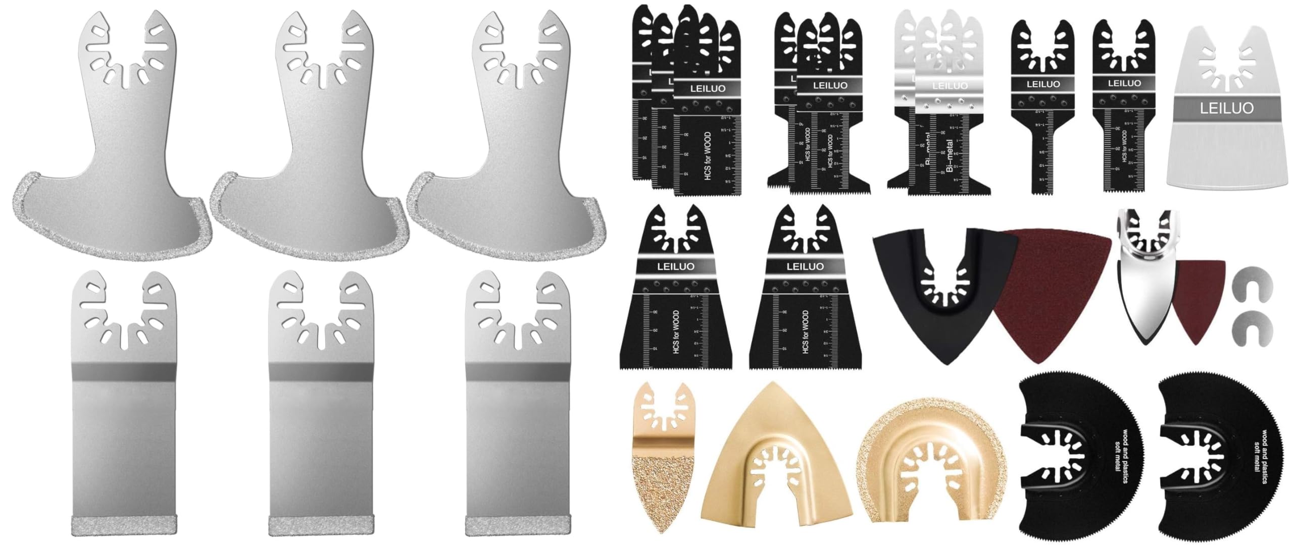 LEILUO 6 Pack Diamond @ 82 Multitool Blades Kit: Amazon.com: Tools & Home Improvement