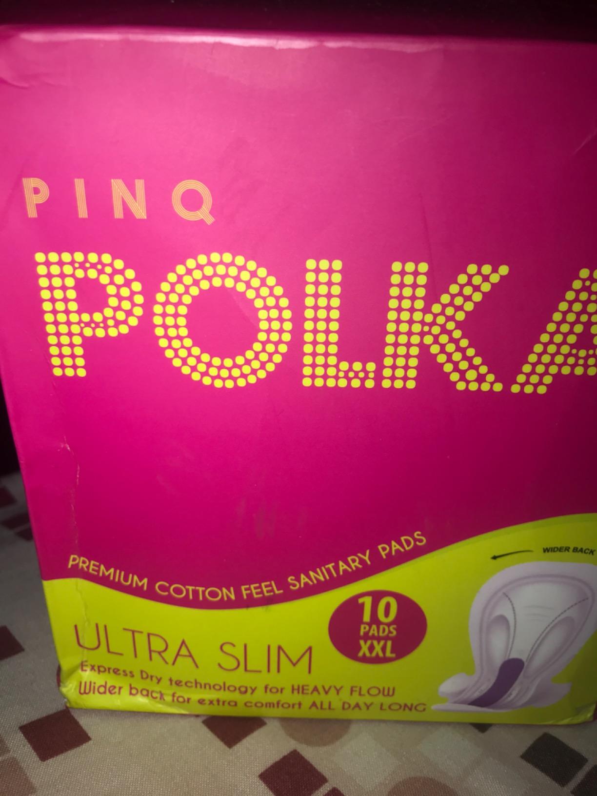 Buy PINQ POLKA Premium Sanitary Pads (XXXL-400mm) Organic Soft Cotton ...