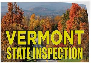 Amazon.com: Decal Stickers Multiple Sizes Vermont State Inspection ...