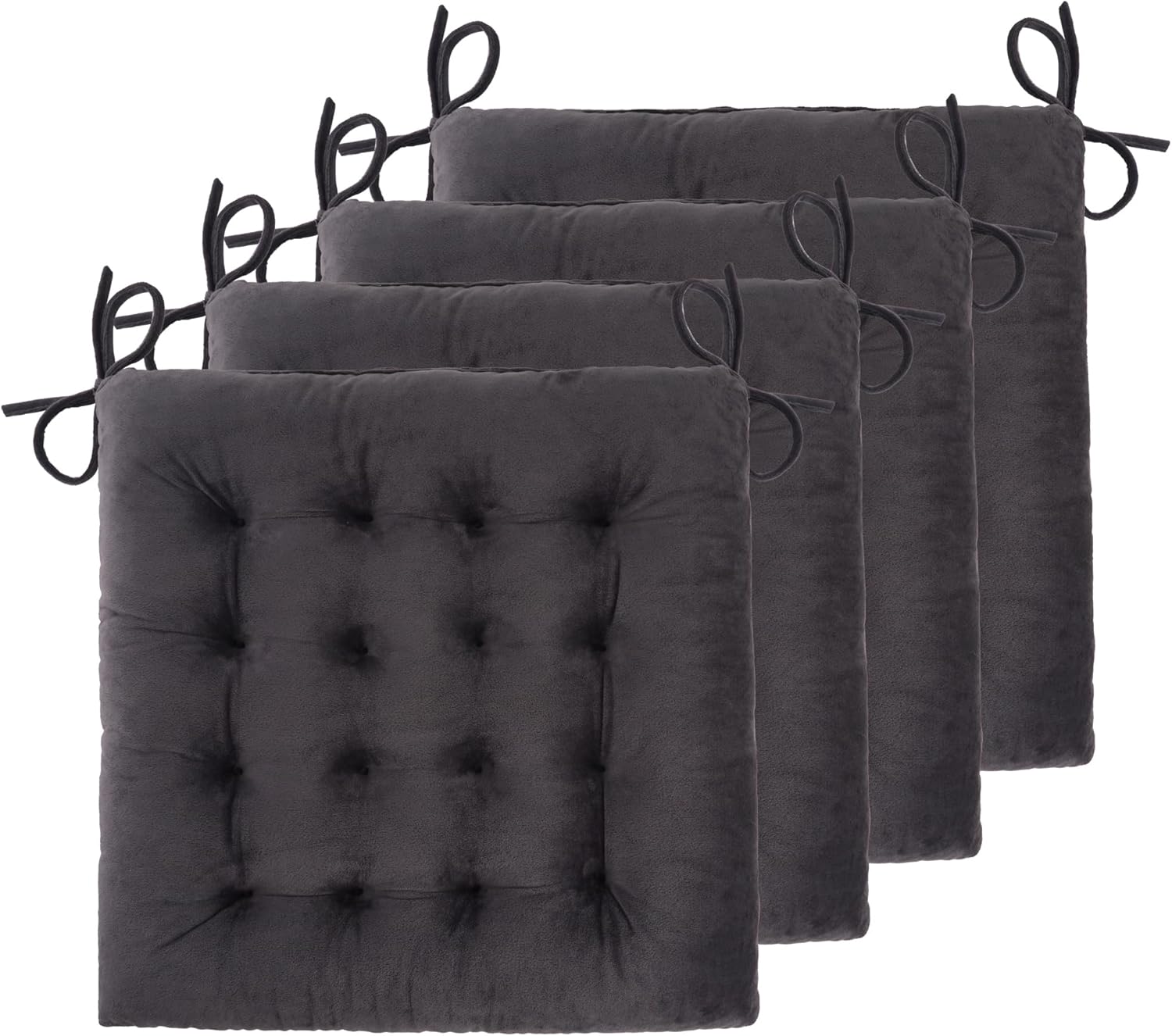 ELFJOY Dining Chair Cushion 19" x 19" Set of 4 Extra Large Kitchen ...