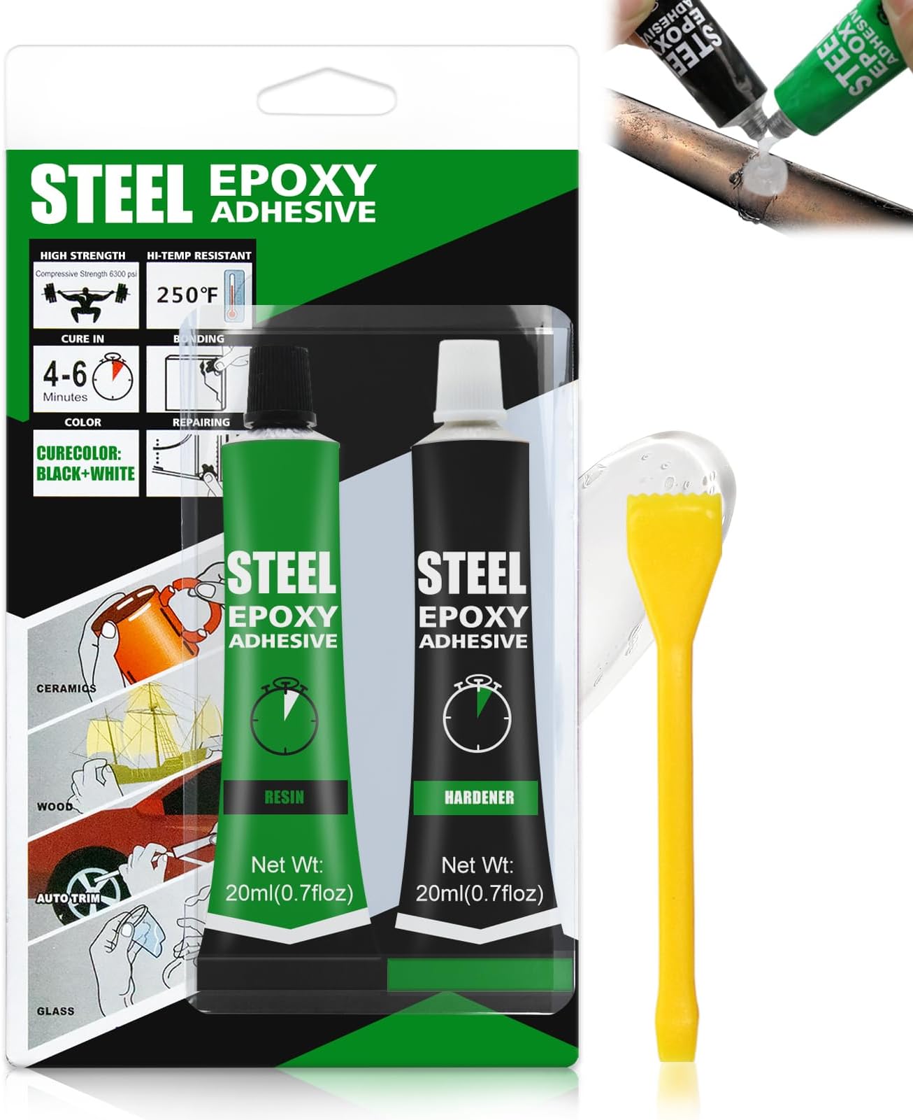 Pattex Power Epoxy Saldatutto Mix 5 minuti, forte colla epossidica ...