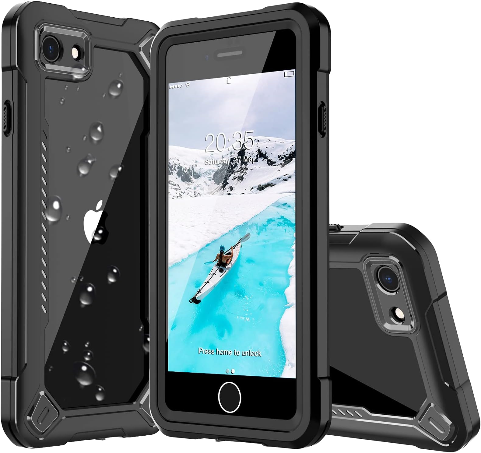 Amazon.com: Singdo iPhone SE 2020 Waterproof Case,iPhone 7/8 Waterproof ...
