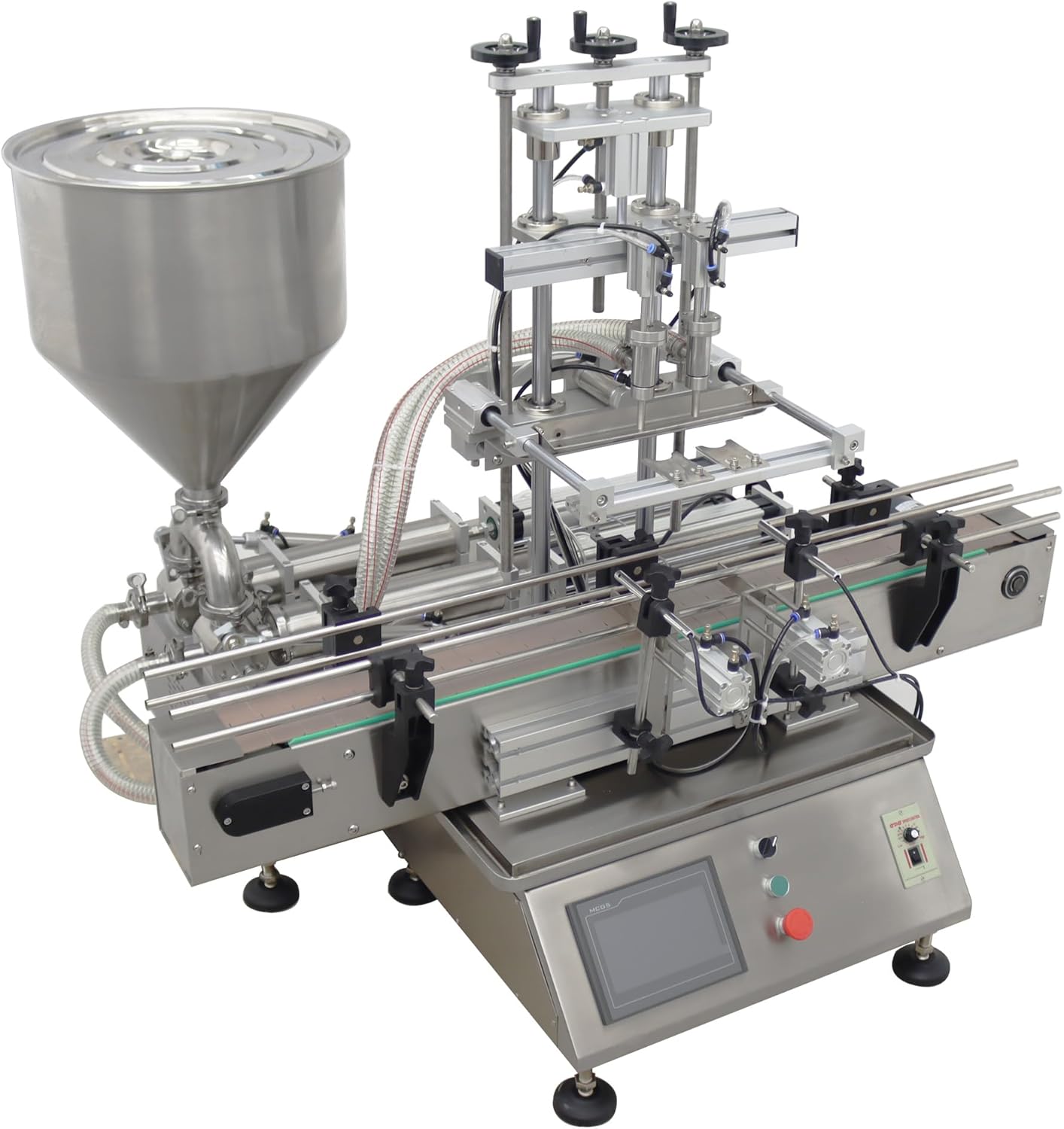 Amazon.com: HQHAOTWU Double Head Automatic Paste Liquid Filling Machine ...