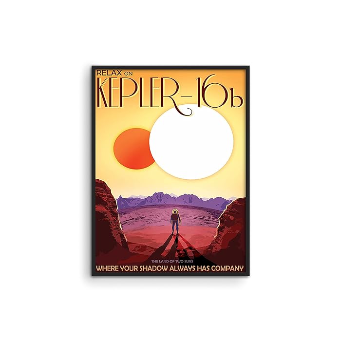 Buy Kepler 16b Space Posters for Room - by Haus and Hues Nasa JPL ...
