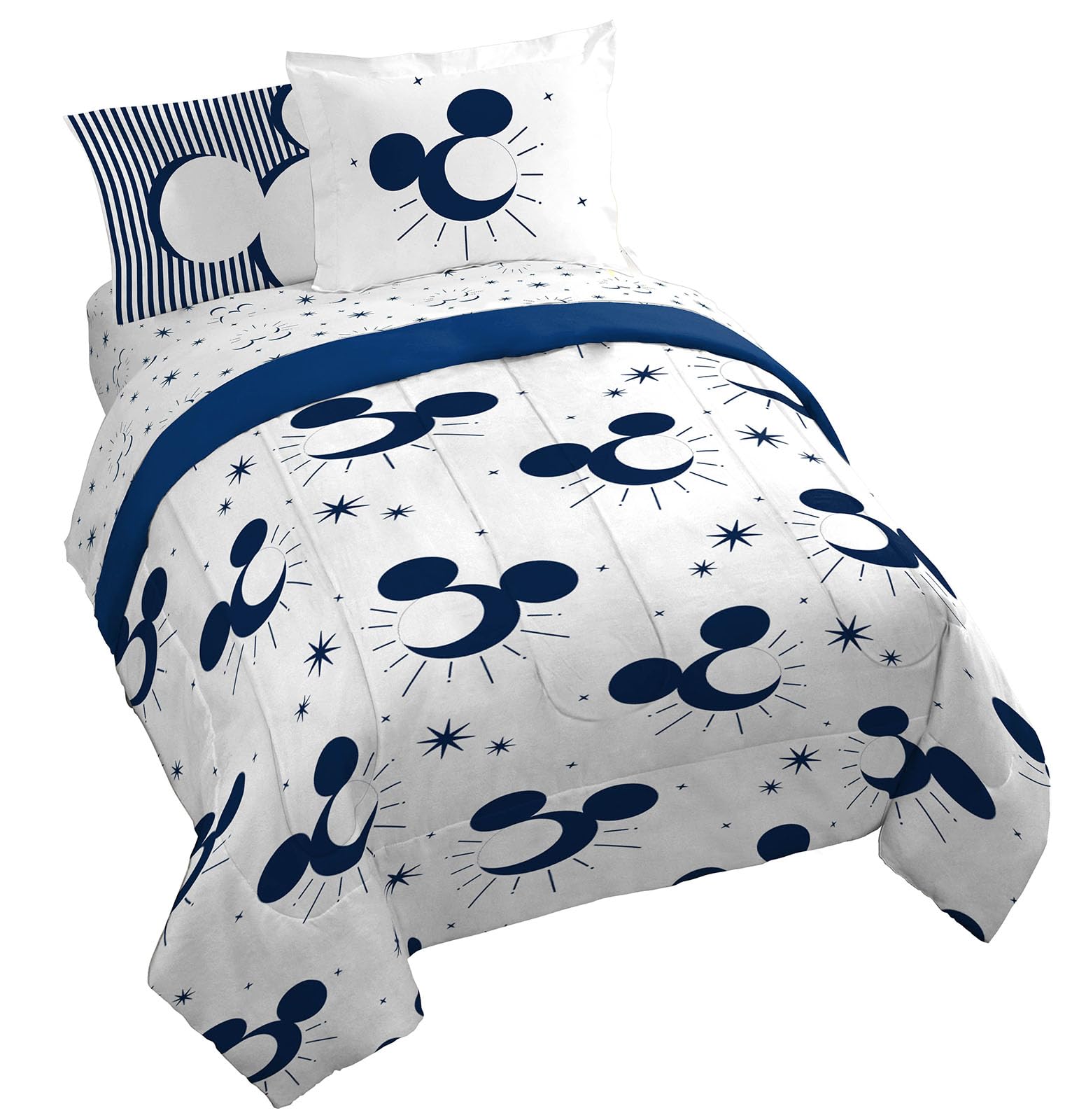 Amazon.com: Jay Franco Disney Mickey Mouse Queen Comforter Set - 7 ...