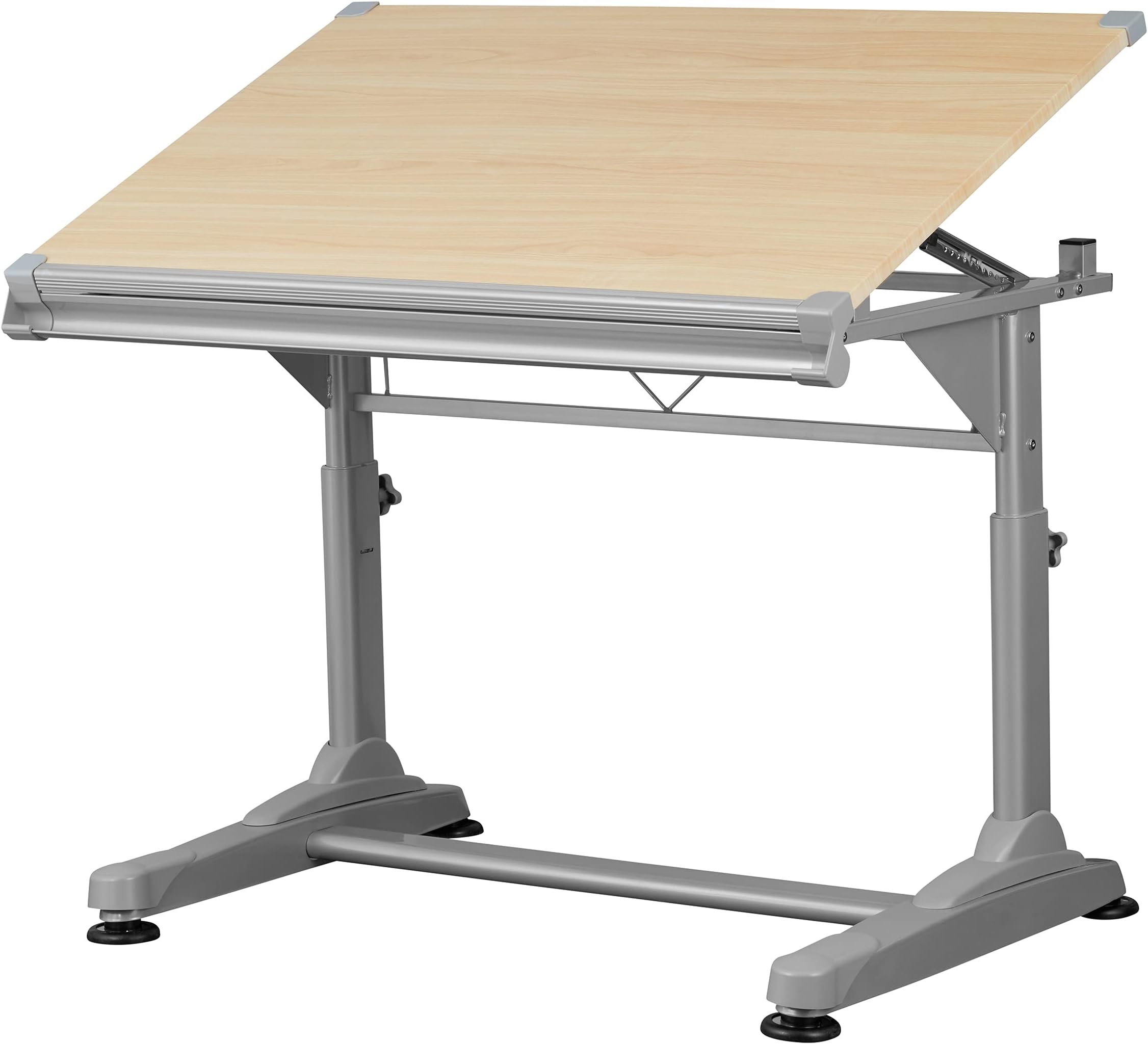Amazon.com: BOWERY HILL Adjustable Drawing and Drafting Table in Pewter ...