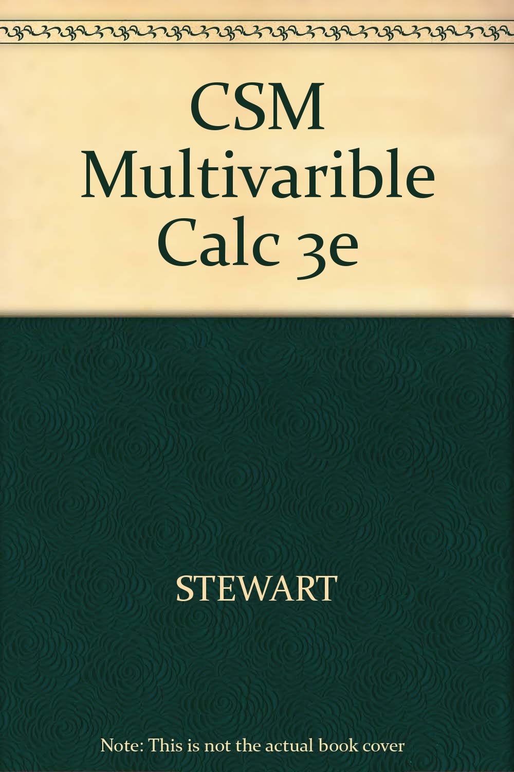 Amazon | CSM Multivarible Calc 3e | STEWART | Mathematical Analysis
