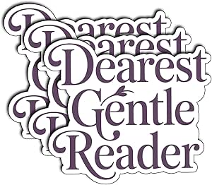 Amazon.com: (3Pcs) Dearest Gentle Reader Stickers Funny Sarcastic Quote ...