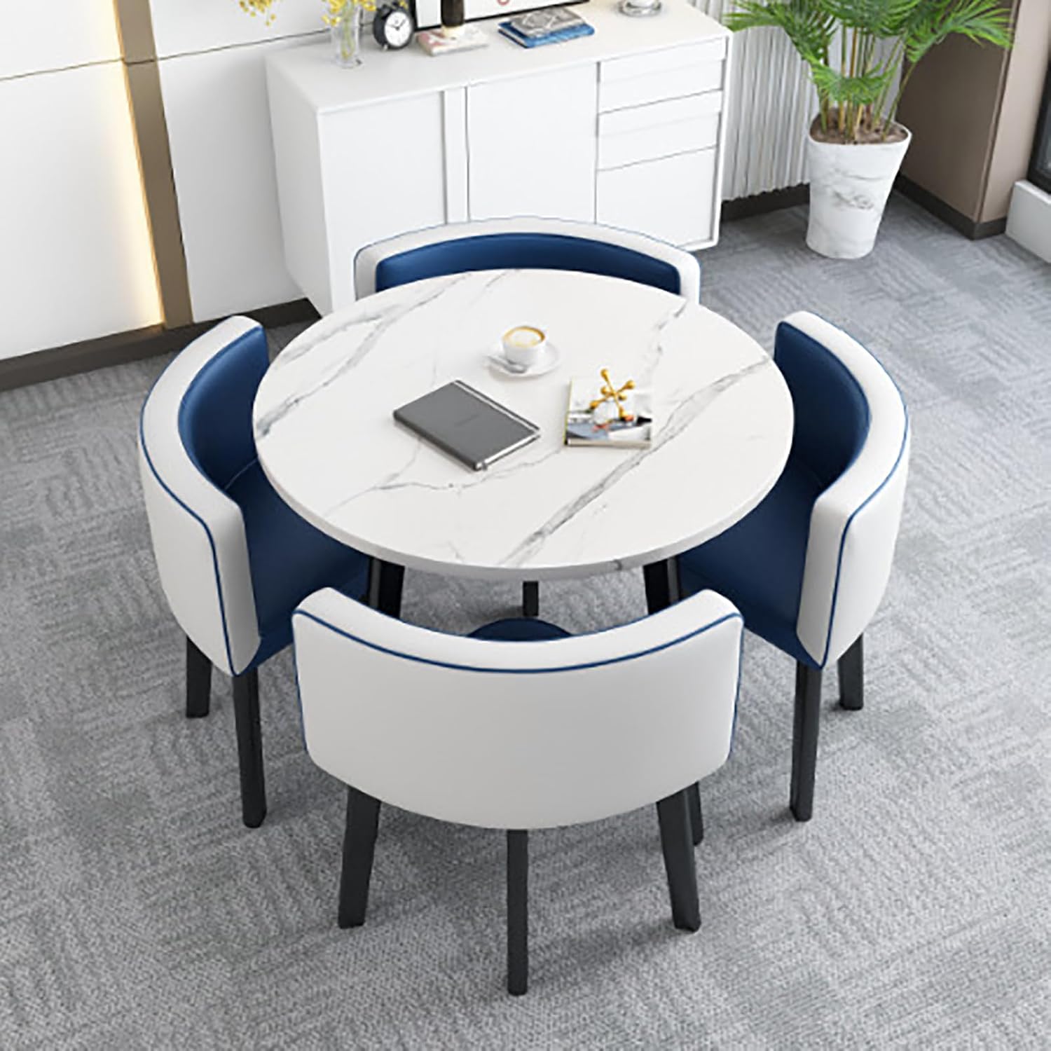 Amazon.com - Kitchen Dining Table Set - Simple Small Round Modern Table ...