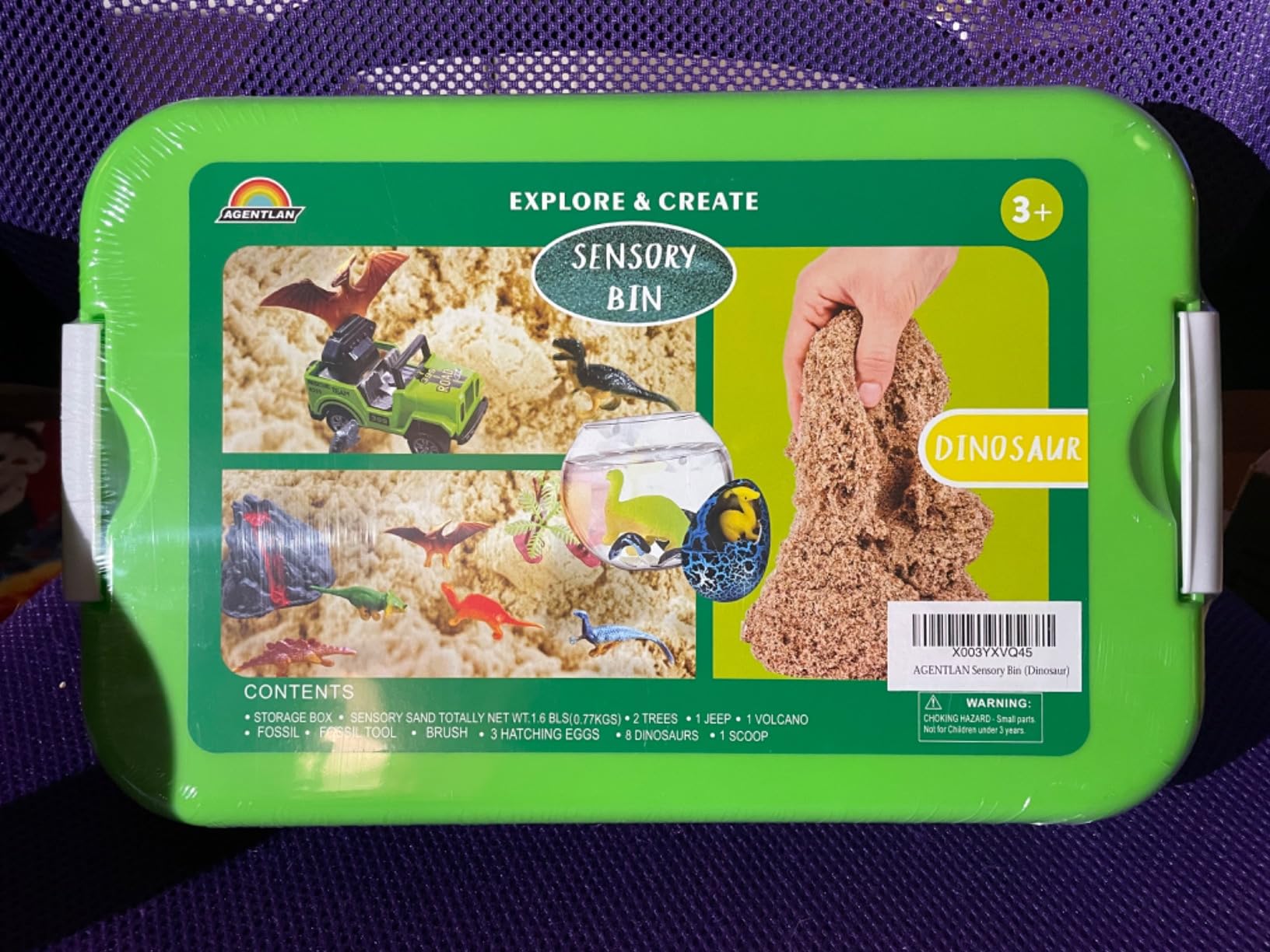 Amazon.com: AGENTLAN Dinosaur Sensory Bin, Dinosaur Dig Sensory Toys ...