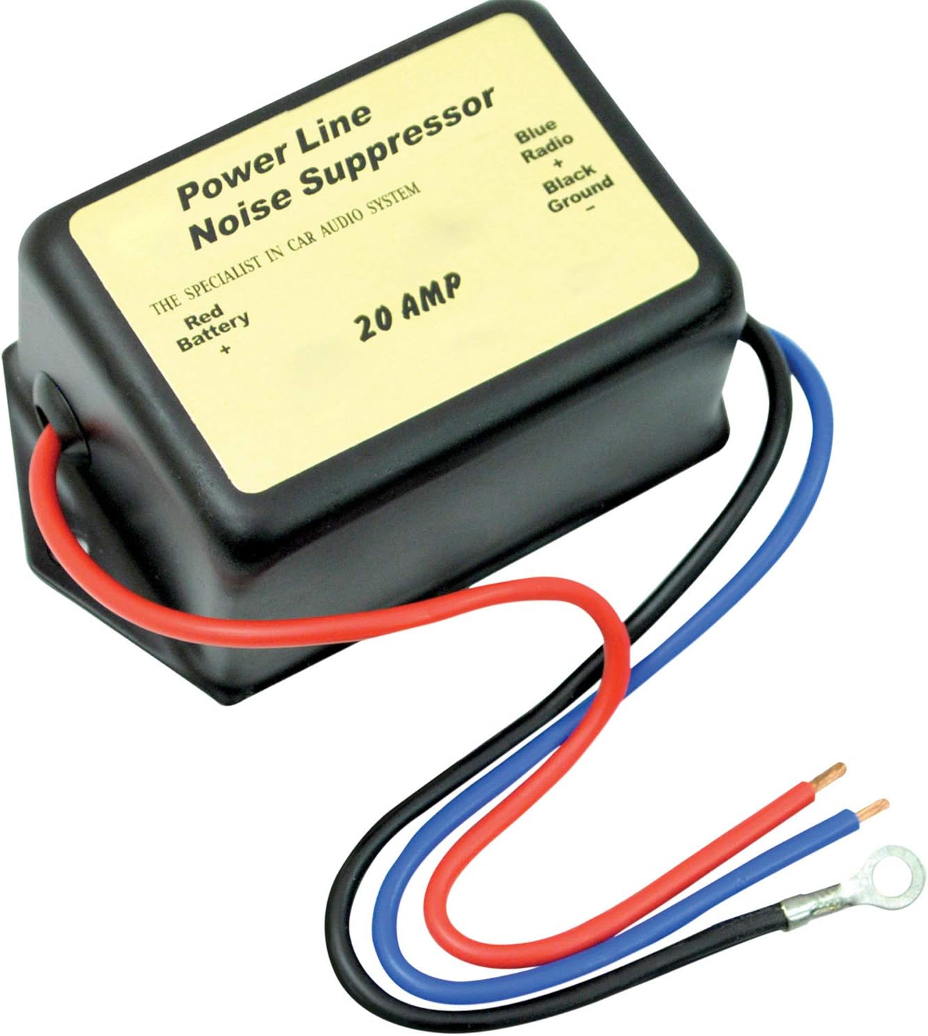 20A / 300W Noise Suppressor Filter Box | Eliminate Hum Buzz Hiss | Car ...