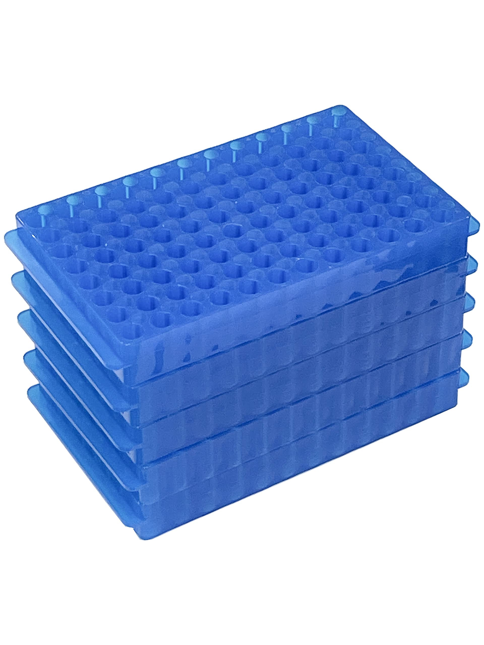 Snapklik.com : 5 PCS Vial Rack Tube Rack Double Panel 96 Positions For ...
