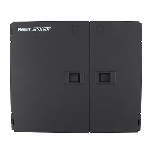Amazon.com: Panduit FWME2 2-Door 2-Adapter Panel Wall-Mount Enclosure ...
