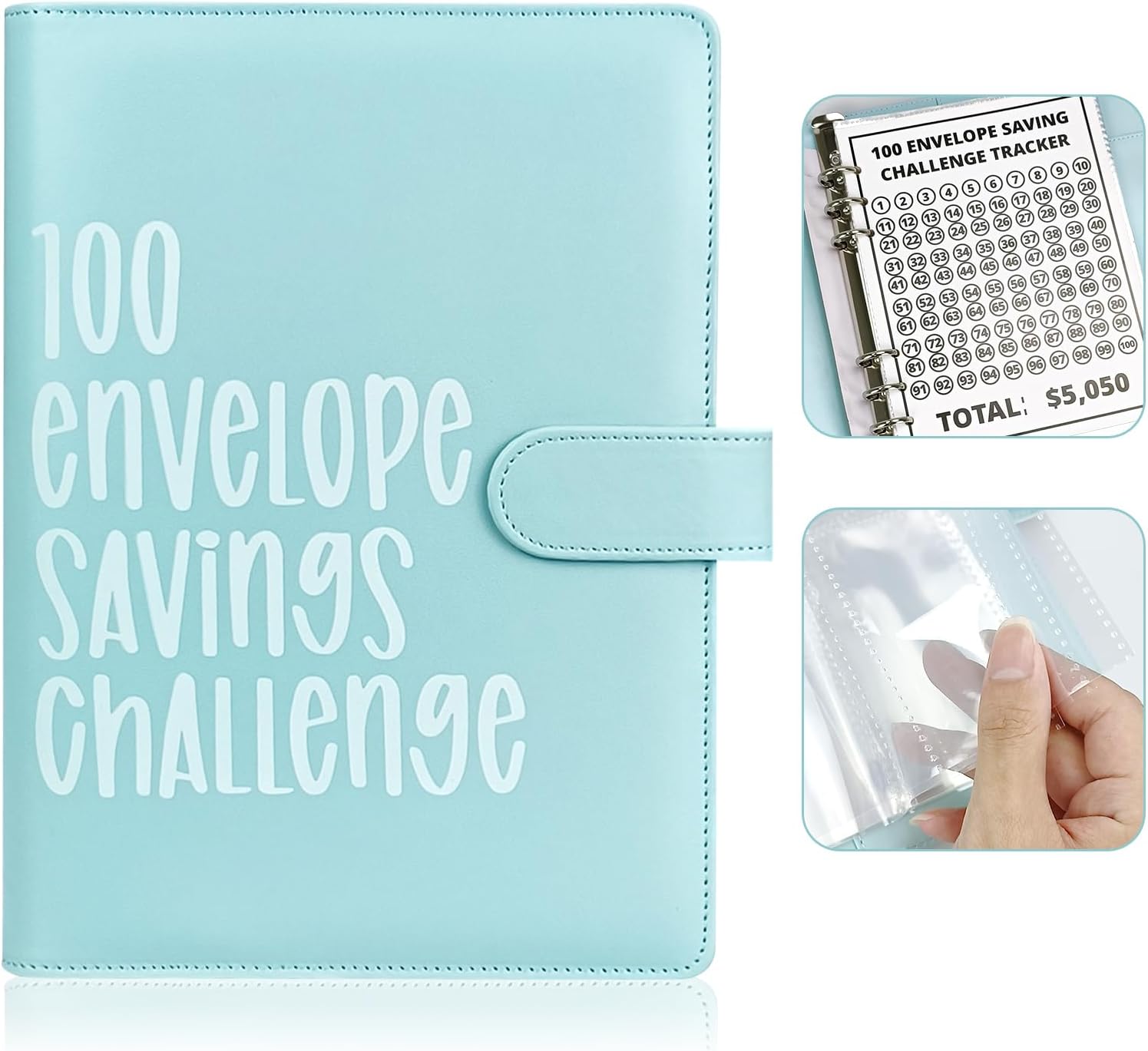 Amazon.com : Burfield 100 Envelopes Money Saving Challenge Binder ...