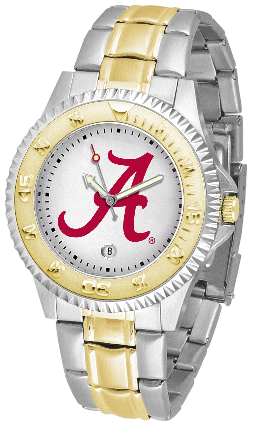 Amazon.com: SunTime Alabama Crimson Tide Men's Competitor Steel Watch ...