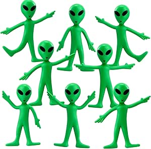 Amazon.com: 24 Pcs Bendable Alien Figures Bendable Alien Toys Bendy ...