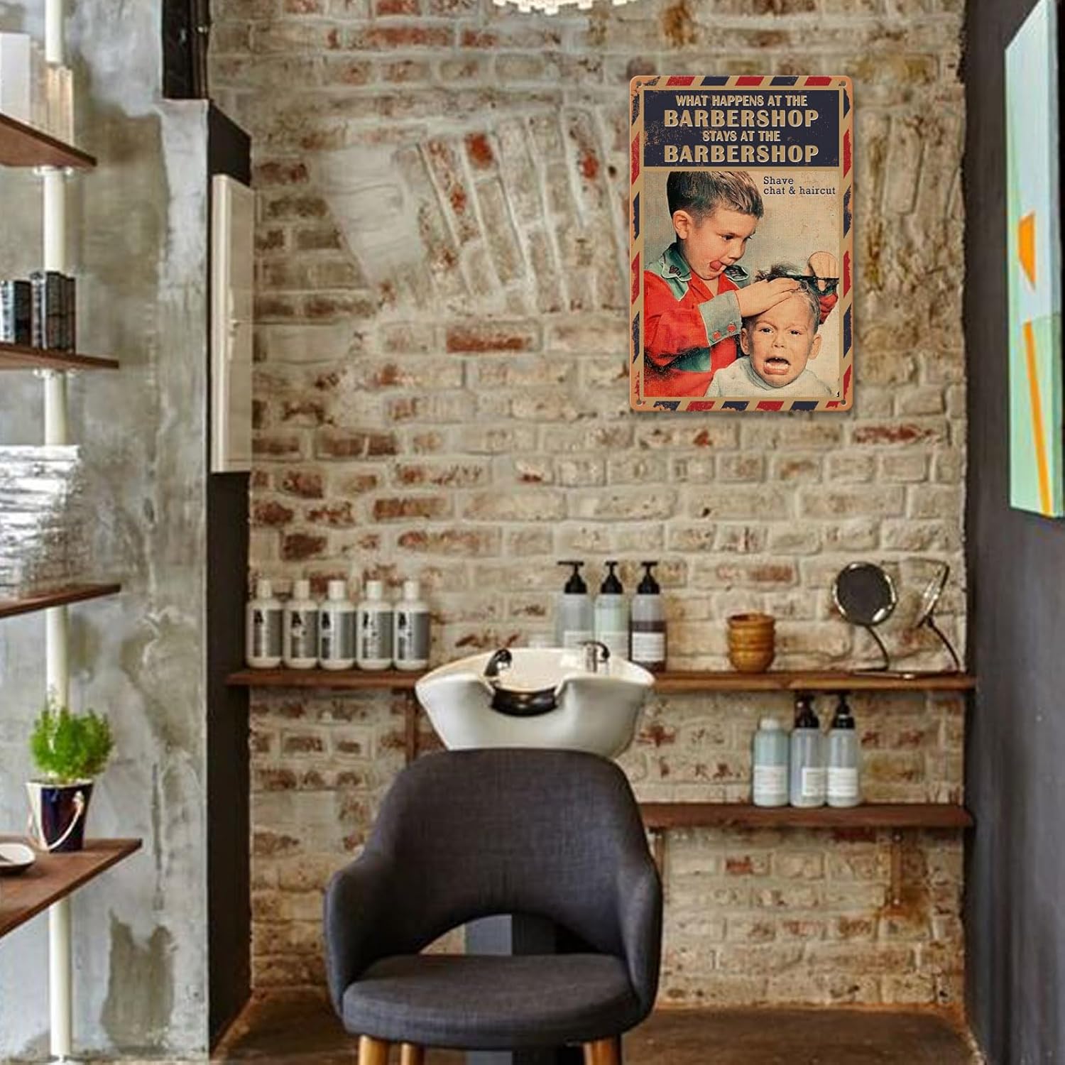 Barber Sign Barbershop Wall Poster Vintage Barber Philippines | Ubuy