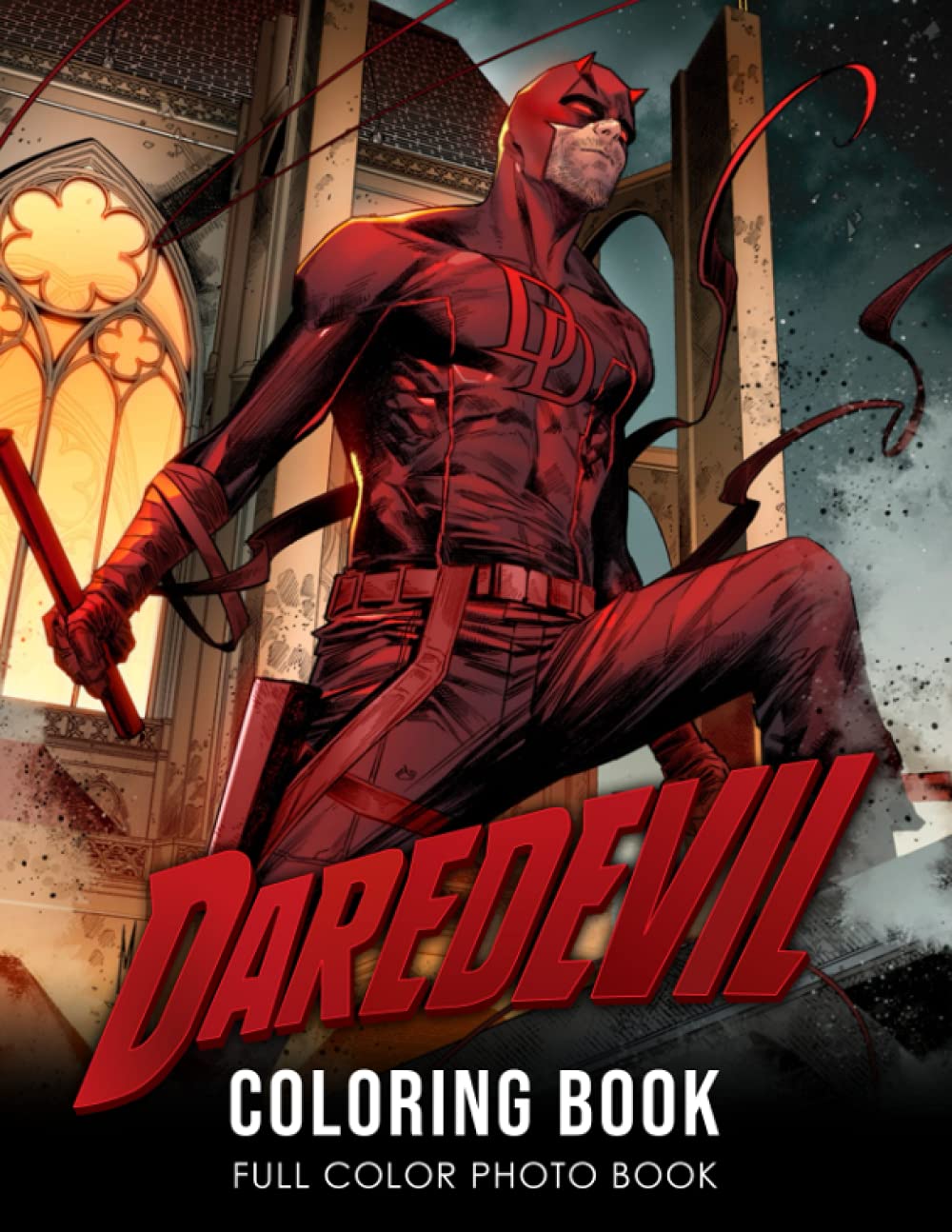 Daredevil Coloring Book Matt Murdock Favorite Crime Drama Tv Series ...