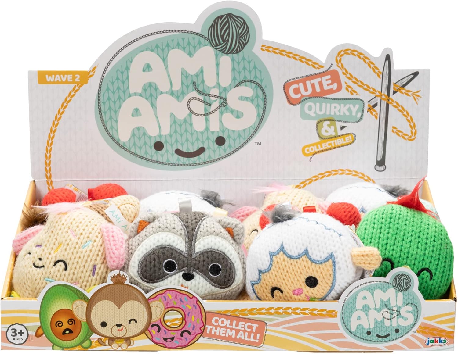 Amazon.com: Ami Amis Collectible Toy Knit Plush Wave 2, Assortment B ...