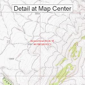 Amazon.com : USGS Topographic Quadrangle Map - Beaverhead Rock SE ...