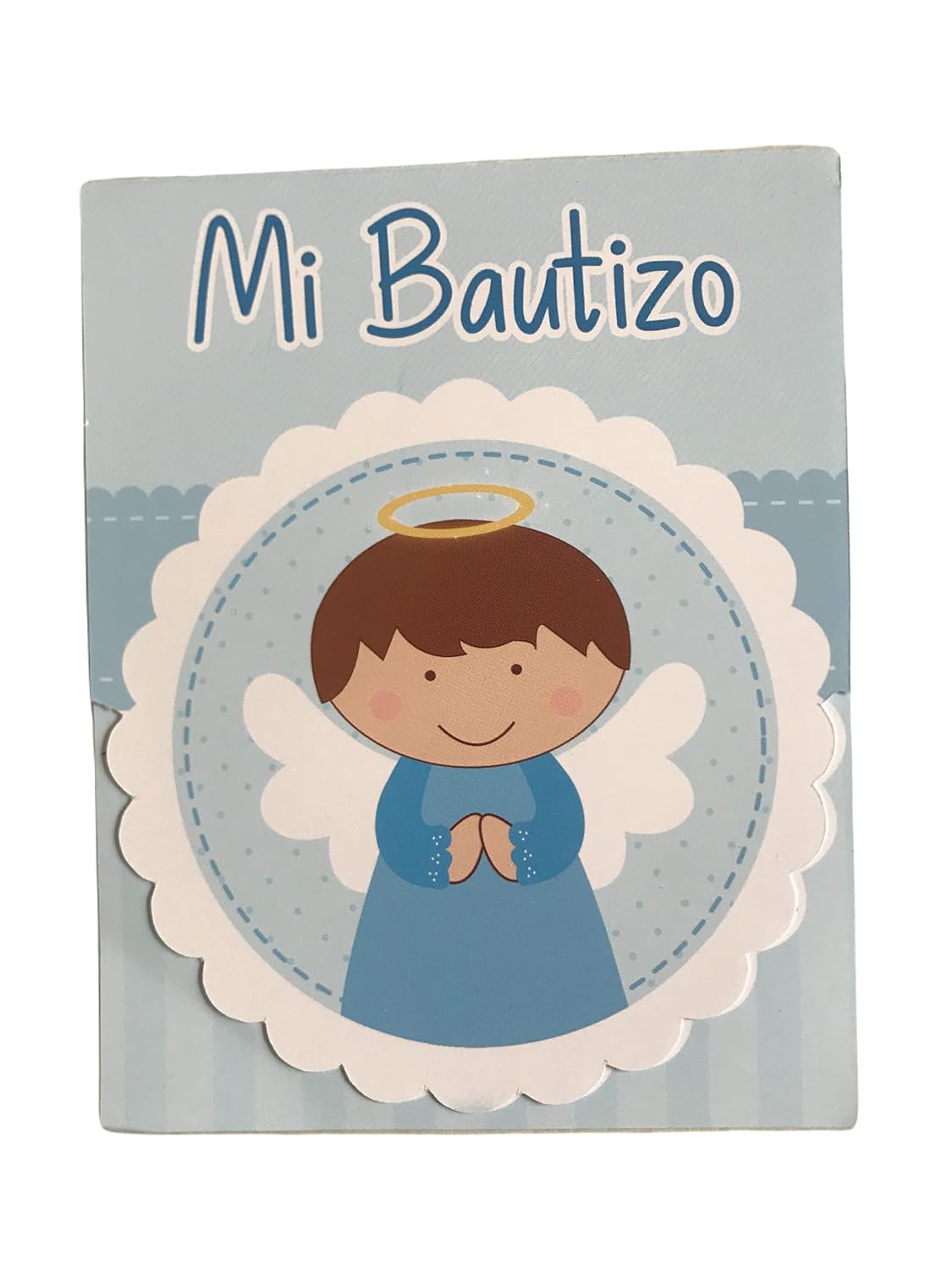Baptism Invitation Angel Themed Invitacion de Bautizo Angelito in ...