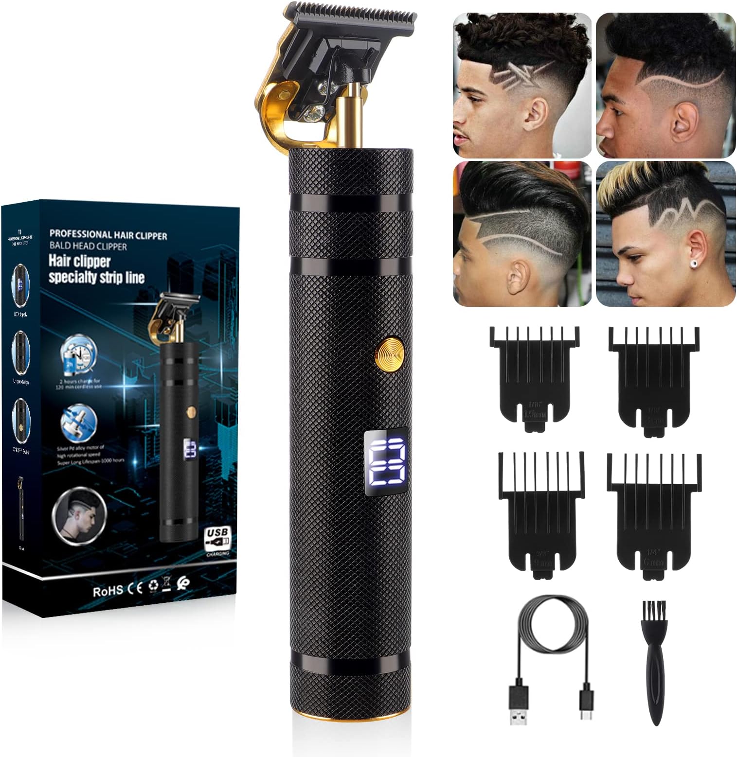 Amazon.com: RQTYBUI Hair Clippers for Men, Cordless Electric Hair ...