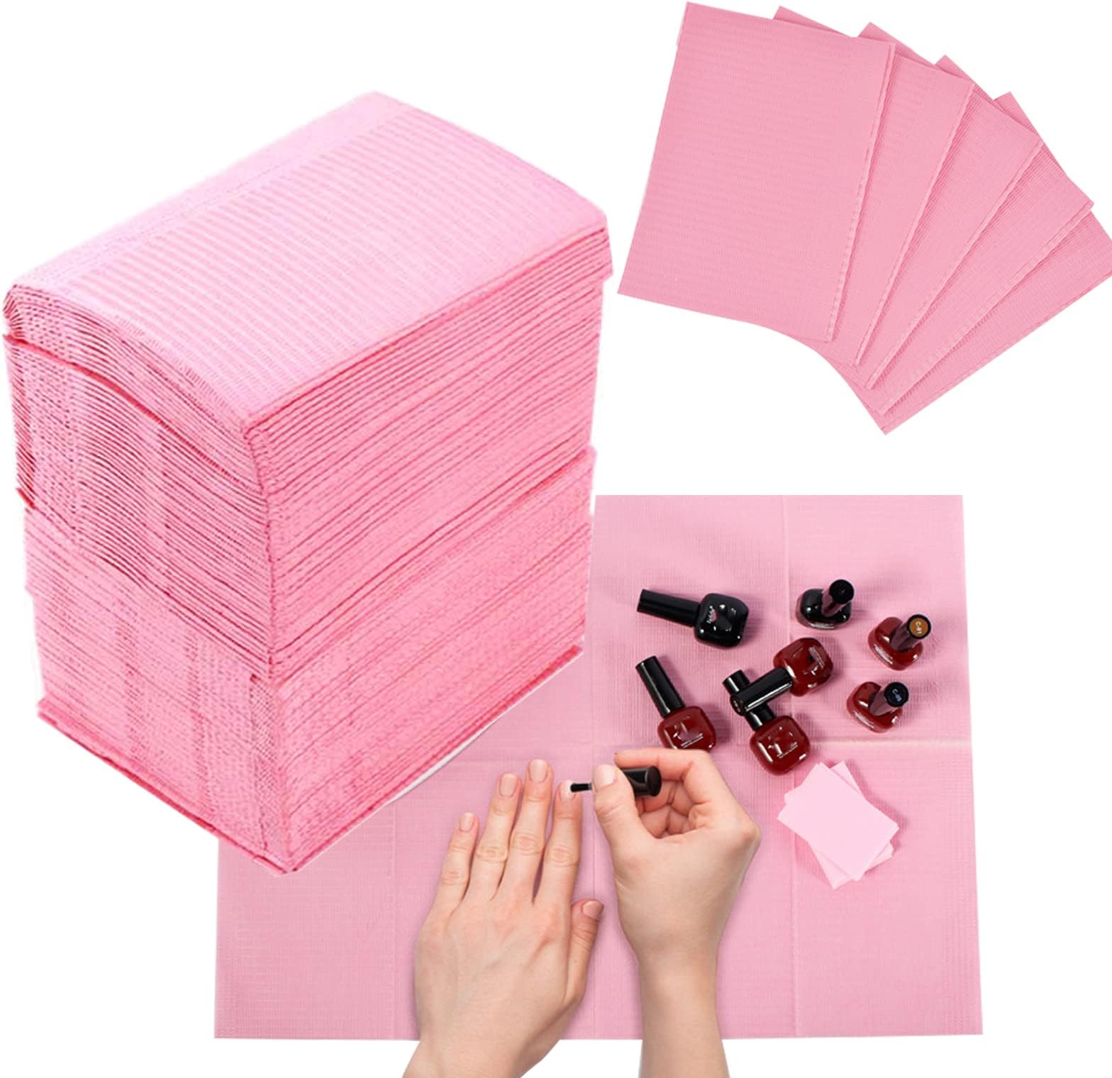 Amazon.com: LXIANGN 125PCS Disposable Nail Art Table Towels Mat 13" X ...