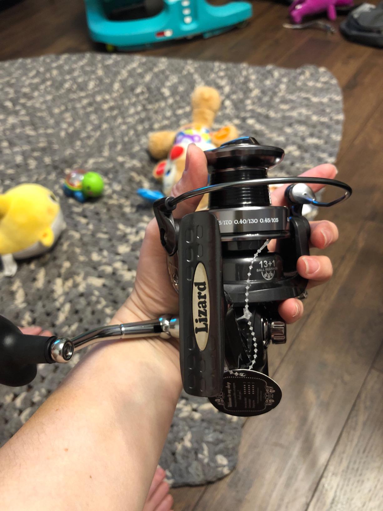 Amazon.com : Lizard Light Weight Spinning Reel with 13+1 Stainless ...