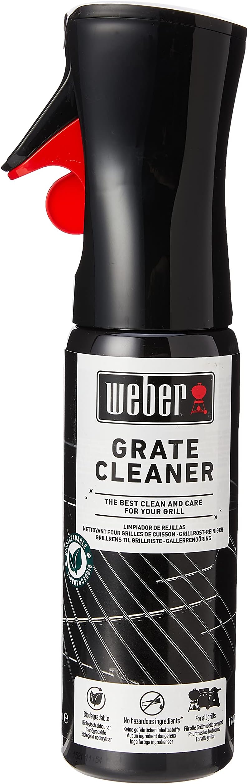 Weber Grate Cleaner, Black 300 ml (Pack of 1) 17875 | Premium Grilling ...
