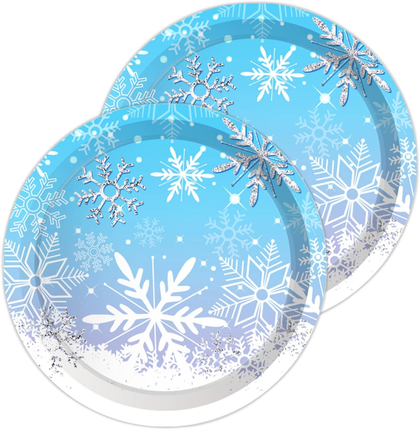 Amazon.com: amscan Frozen 2 Birthday, Metallic Square Anna & Elsa Paper ...