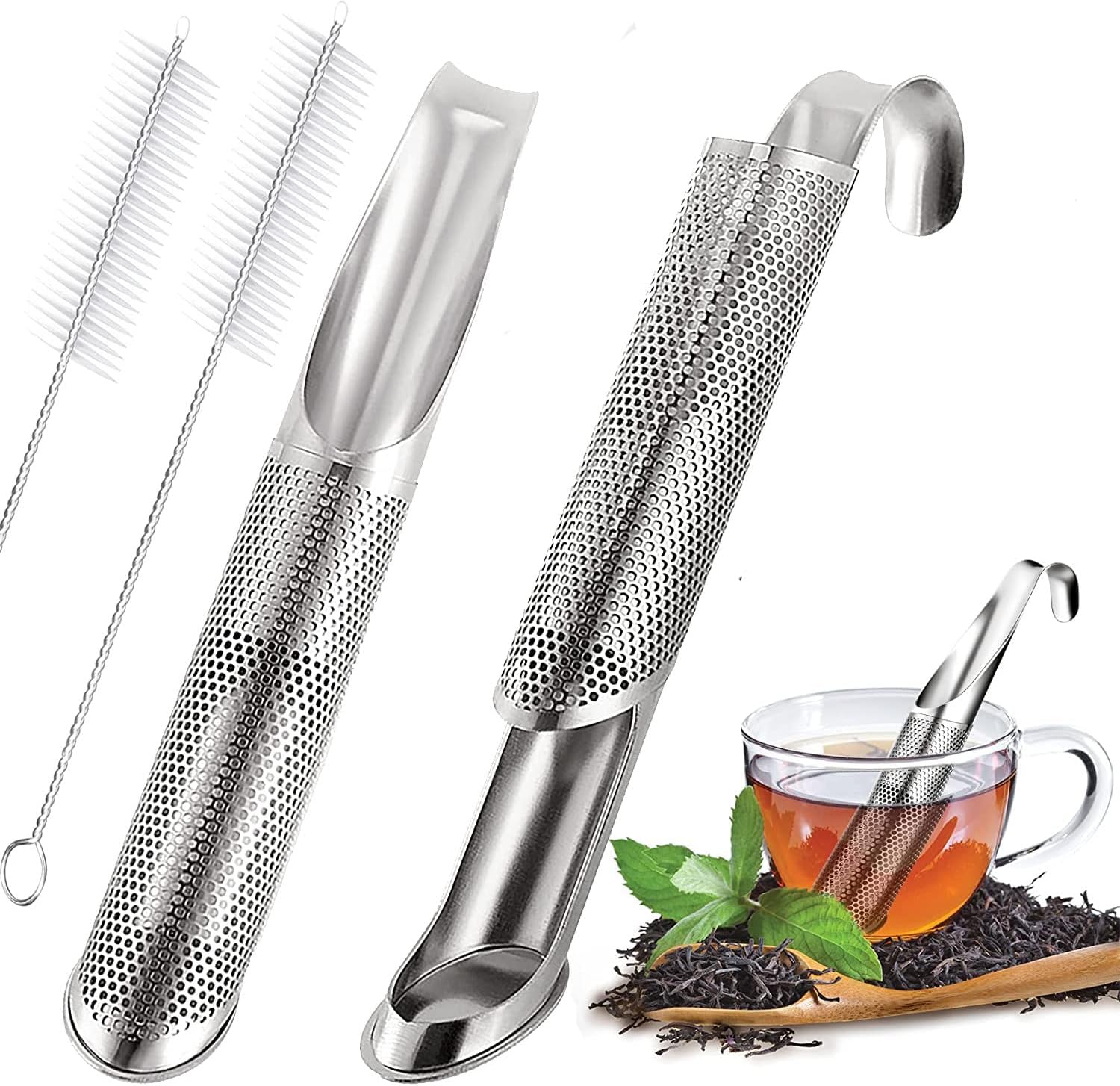 Amazon.com: Stainless Steel Tea Diffuser, New Upgraded Tea Diffusers ...