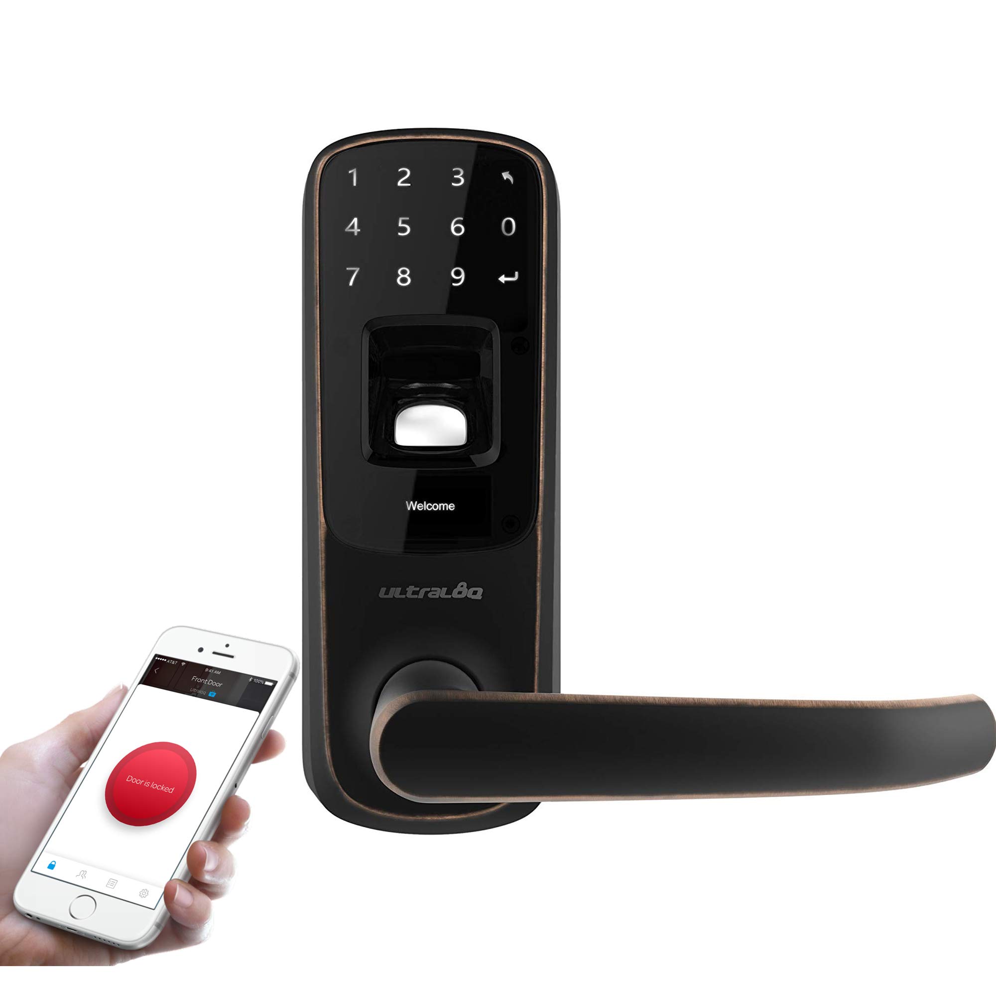 Buy ULTRALOQ UL3 BT Smart Lock (Aged Bronze), 5-in-1 Keyless Entry Door ...