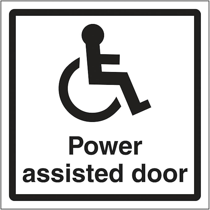 V Safety Disabled Power Assisted Door 150 x 150 mm - 3mm Aluminium ...