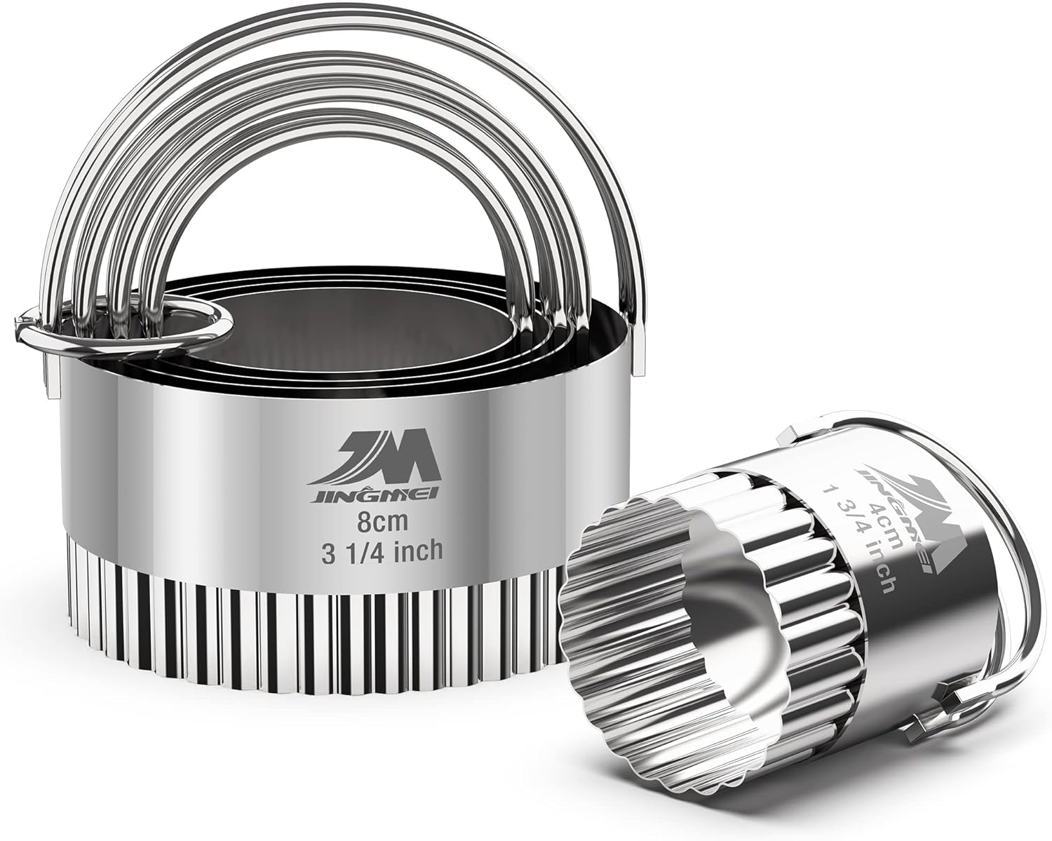 Amazon.com: M JINGMEI Ripple Biscuit Cutter Set 1.75inch 2inch 2.25inch ...