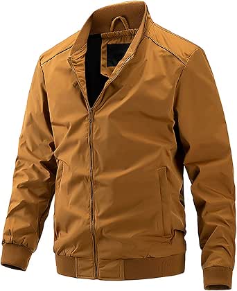Mens Canvas Work Coats Men's Casual Winter and Autumn Warm Lightweight ...