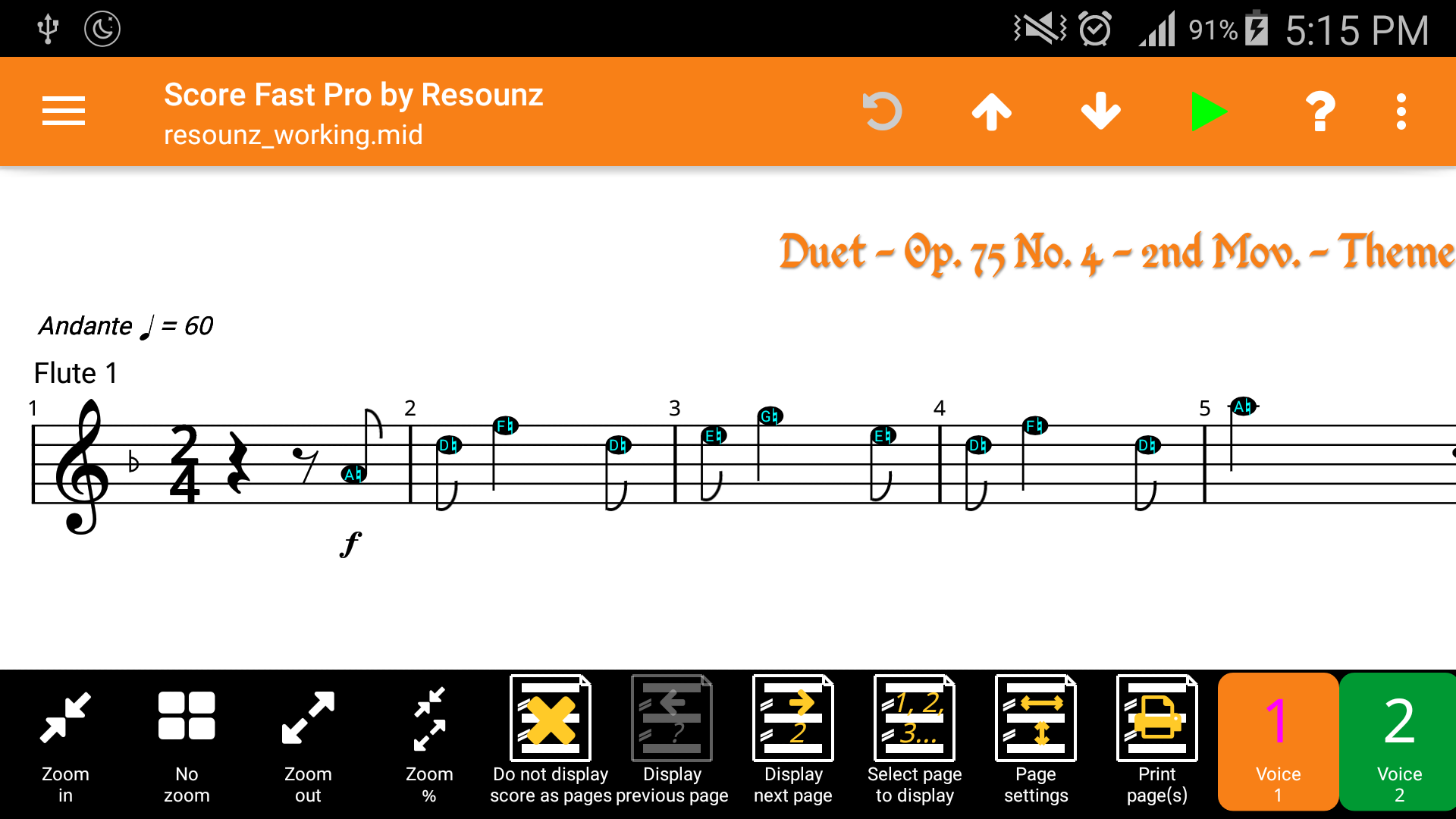 Score Fast Pro: compose, notate, play, print music - App on Amazon Appstore