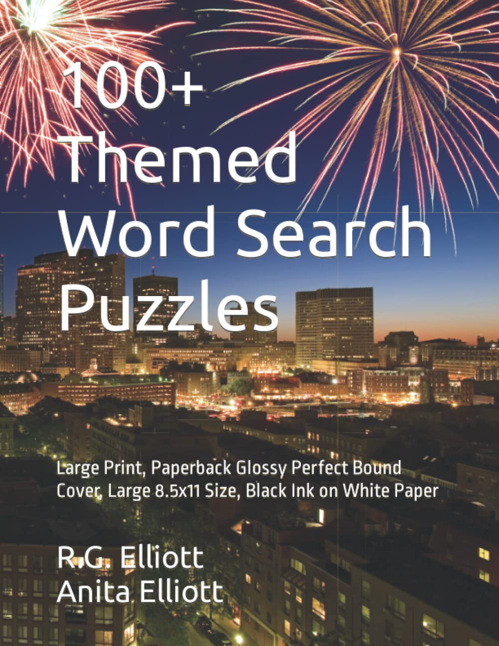 100+ Themed Word Search Puzzles: Large Print, Paperback Glossy Perfect ...