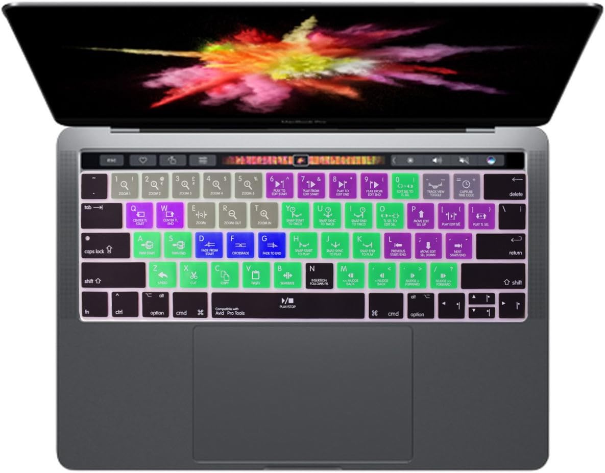 Amazon.com: JCPal Avid Pro Tools Shortcut Guide Keyboard Cover for ...