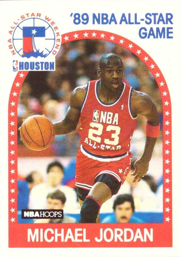 Amazon.com: 1989-90 NBA Hoops #21 Michael Jordan Basketball Card - All ...