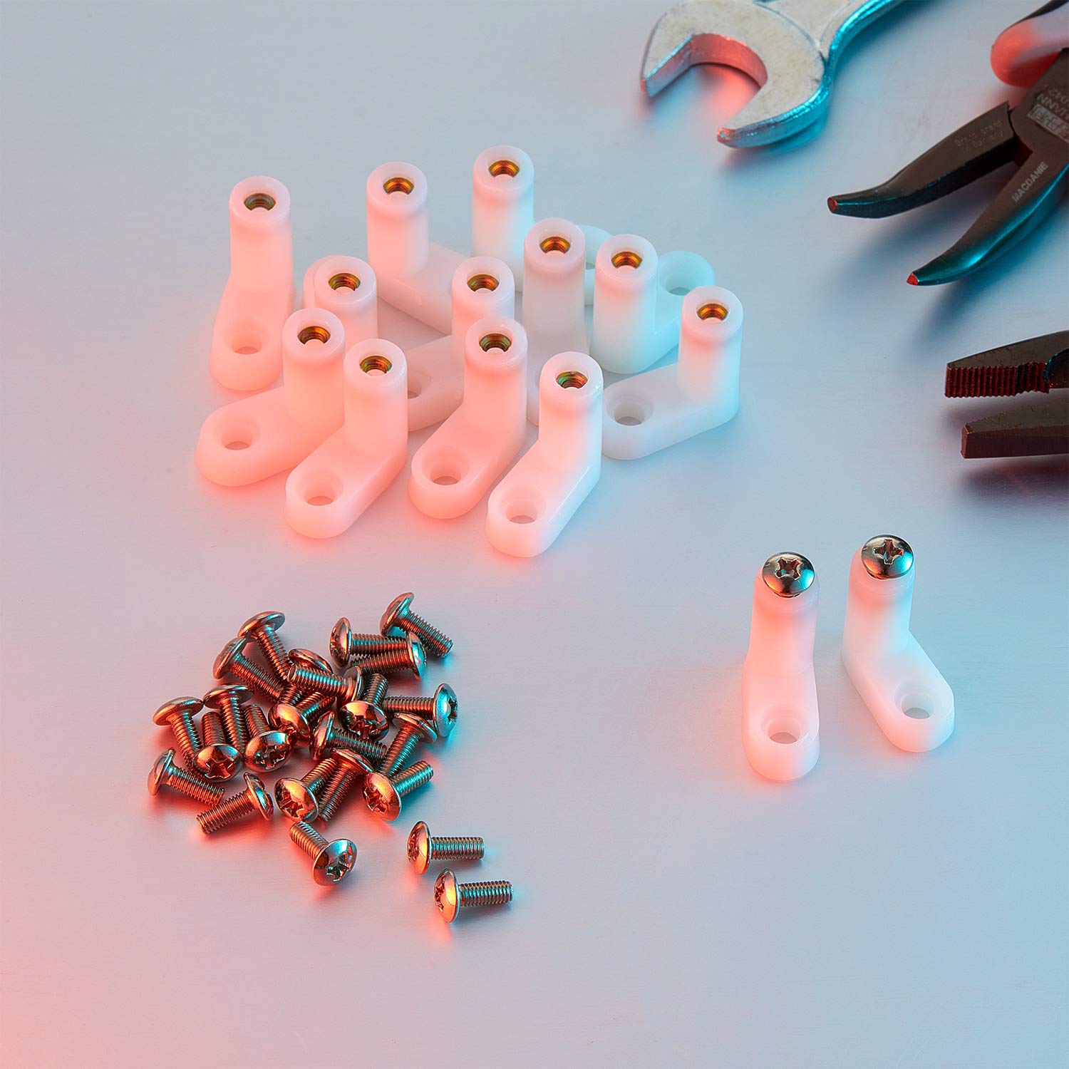 Snapklik.com : Mudder 80 PCB Board Mounting Feet L Shape Insulated PCB ...