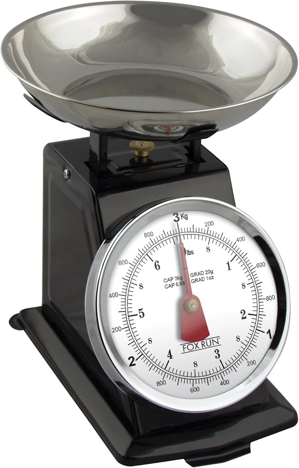Amazon.com: Fox Run Brands Metal Kitchen Scale, Black: Mechanical ...