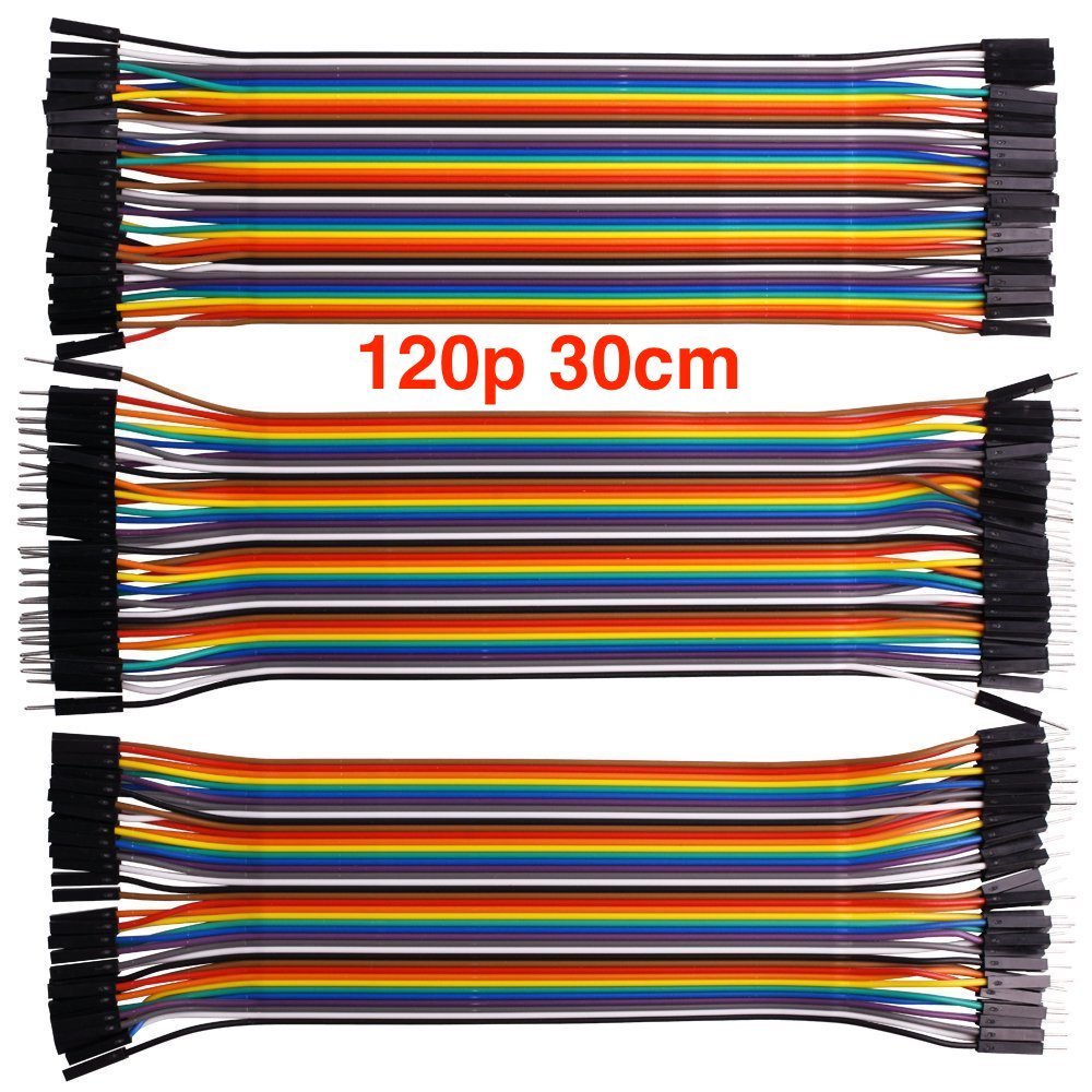 robostall 120pcs Breadboards Jumper Wires Male to Female Jumper Wires ...