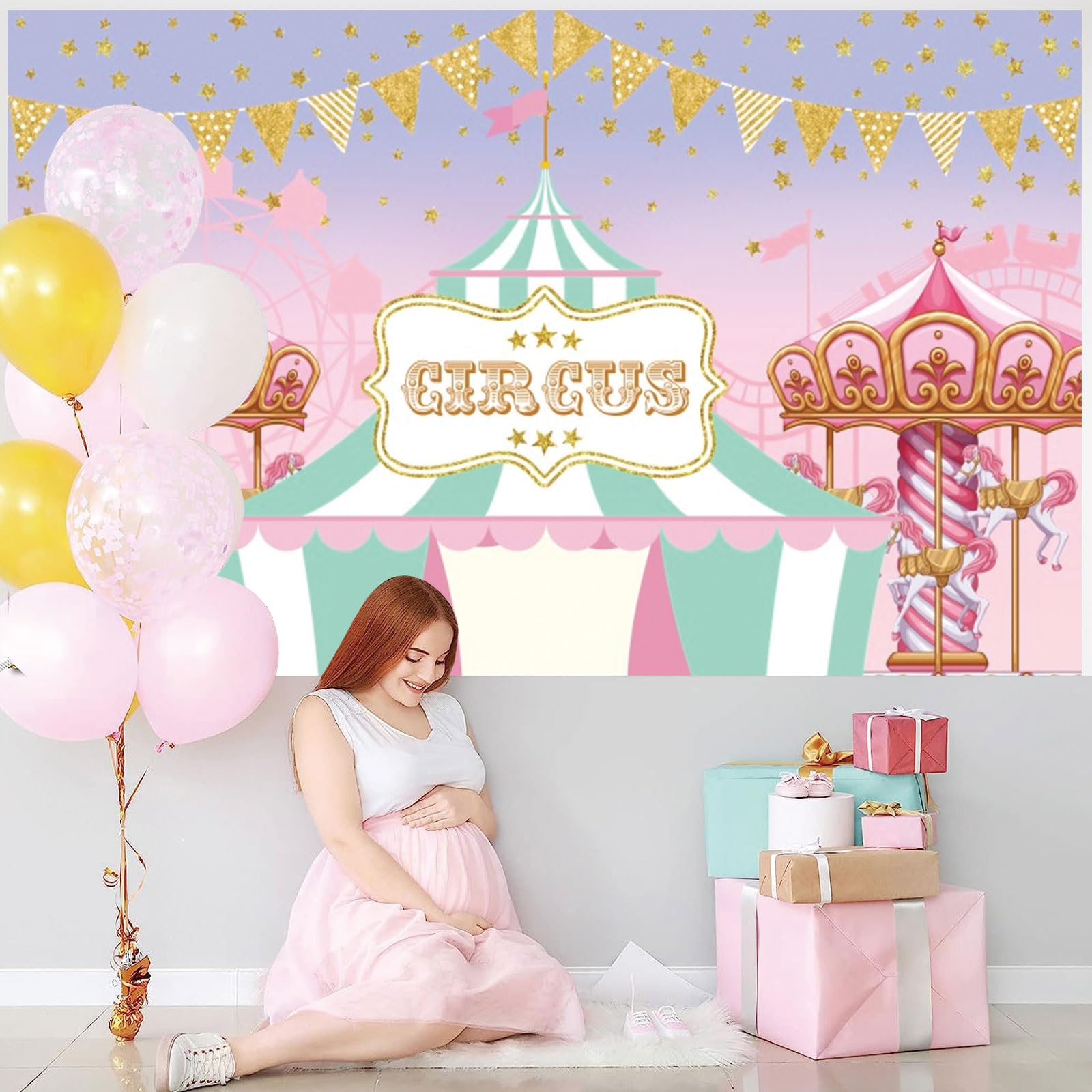 Pink Carnival Theme Party Pink Carnival Theme Party Bundle, Invitation